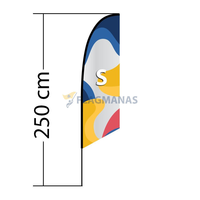 Reklaminė vėliava Angled S