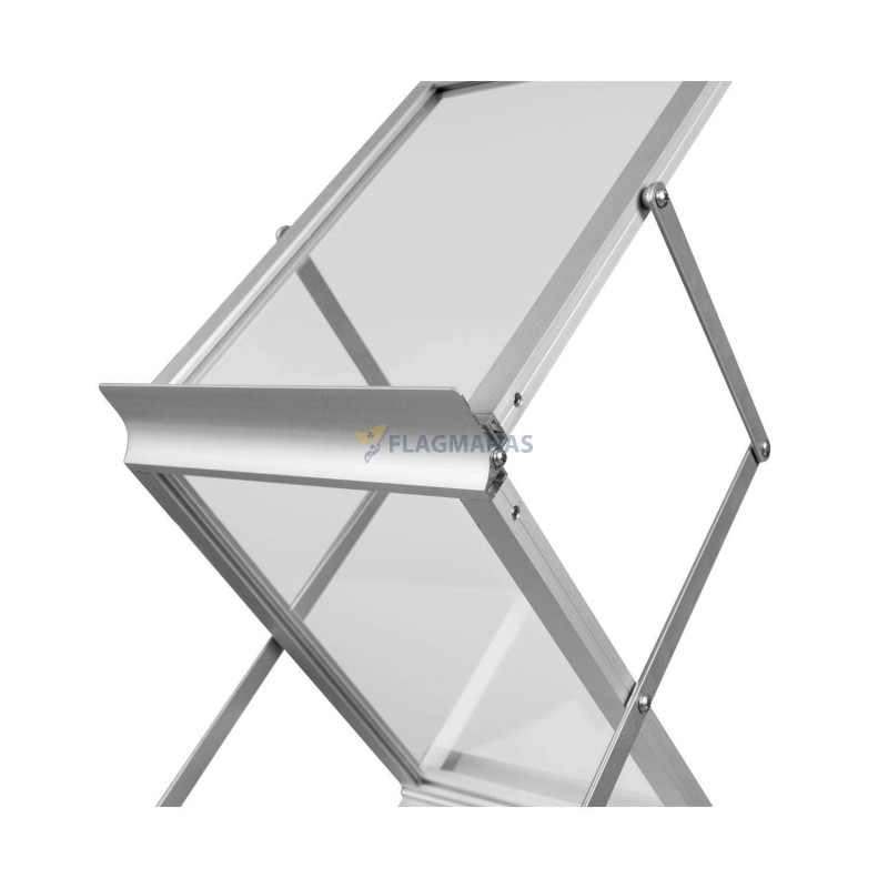 Brošiūrų laikiklis Classic, A4 mobilus stendas Jūsų reklamai