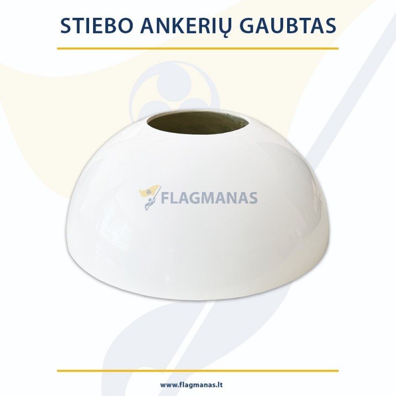 Vėliavos stiebas, baltas. Pirkti stiebą internetu!