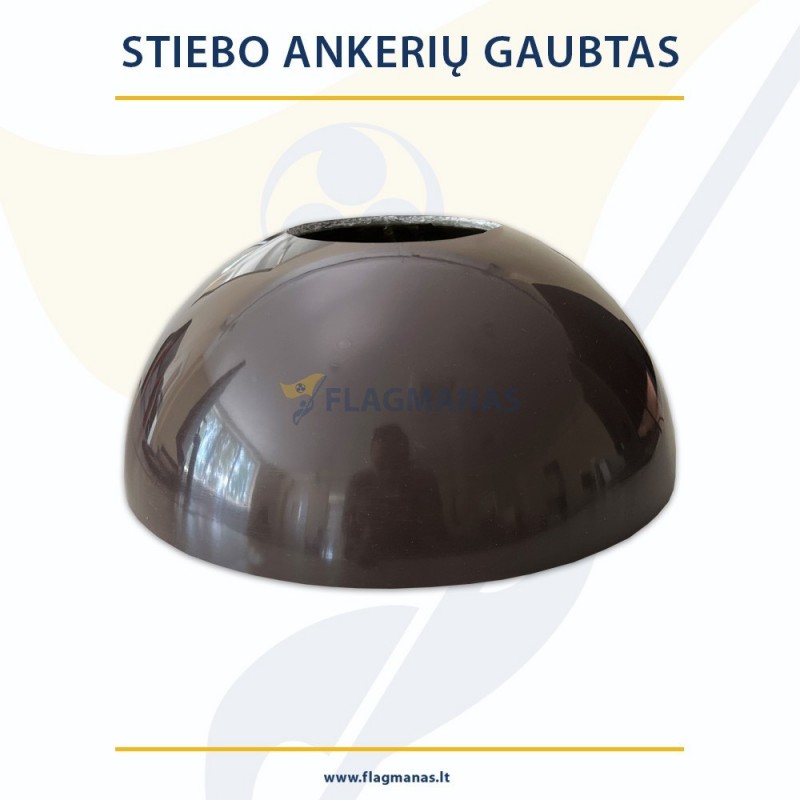 Vėliavos stiebas, tamsiai rudas (RAL8019). Pirkti internetu!