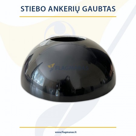 Vėliavos stiebas, juodas. Pirkti internetu!